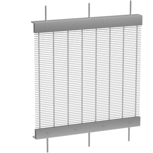 GKDMETALFABRICS | This secure tensioning method uses flats, angle and ...