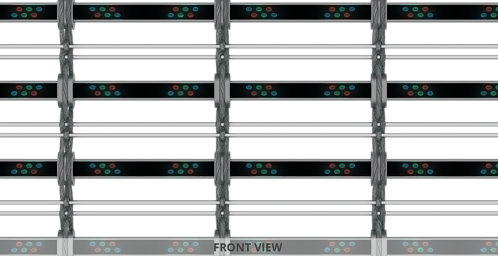 GKDMETALFABRICS | V5xH5.0 mediamesh transparent LED media façade ...