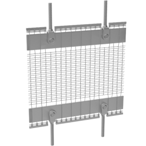 GKDMETALFABRICS | Flats with clevis to secure mesh panels in tension ...