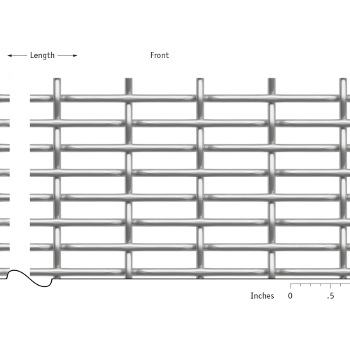 GKDMETALFABRICS | Ellipse 14 rigid wire mesh ceiling partition solution GKD