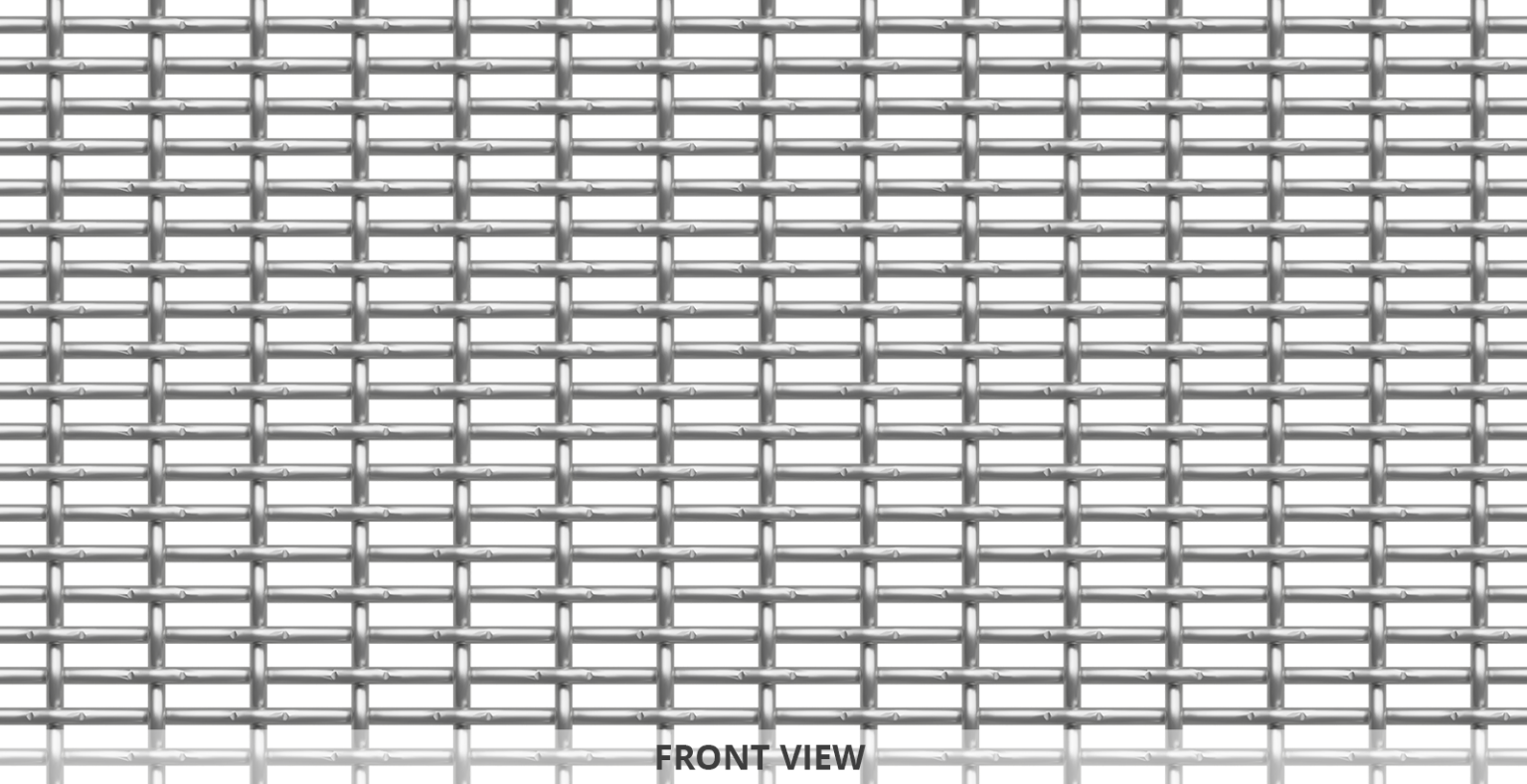 GKDMETALFABRICS | Ellipse 52 stainless steel wire mesh wall and ceiling GKD