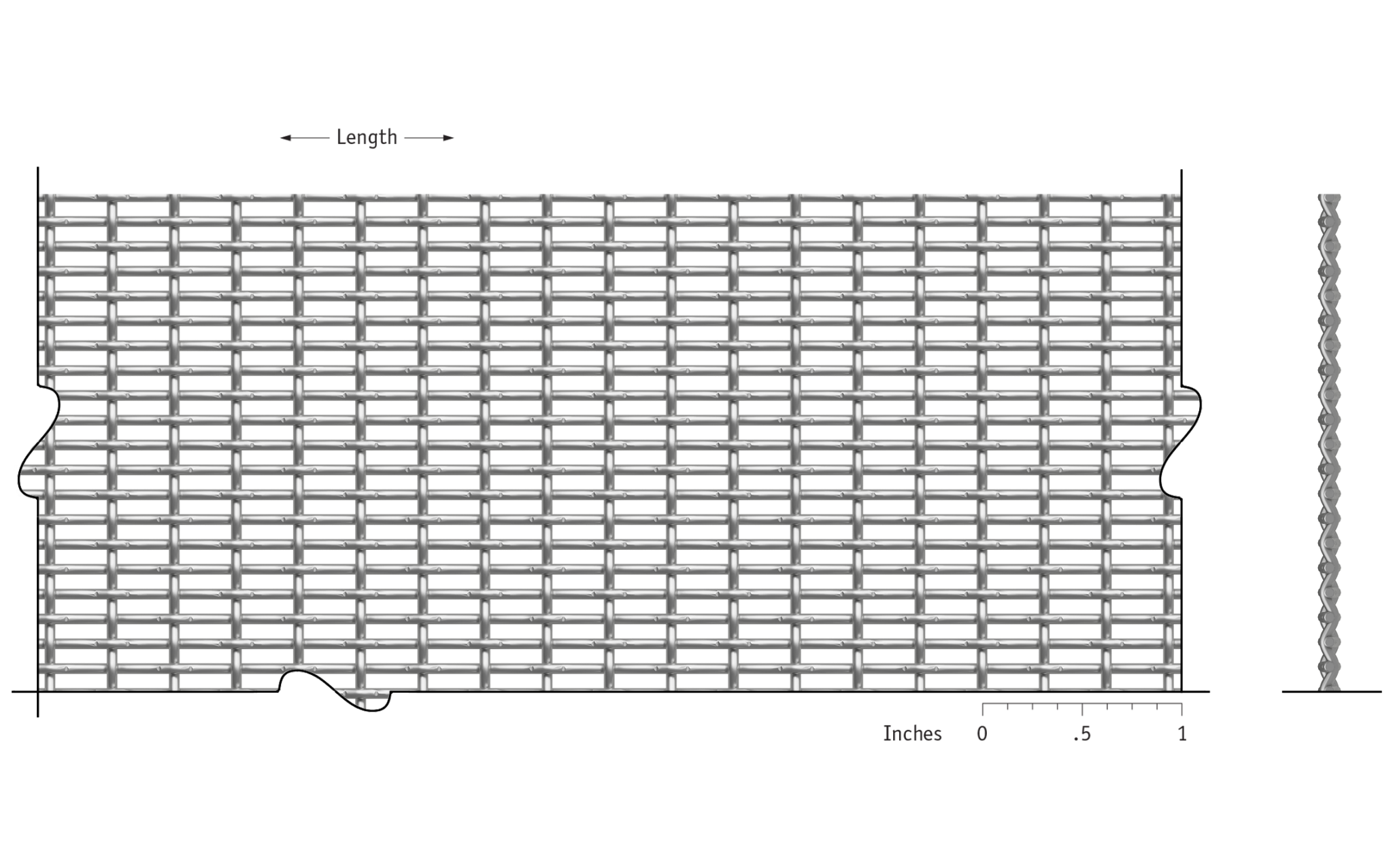 GKDMETALFABRICS | Ellipse 52 stainless steel wire mesh wall and ceiling GKD