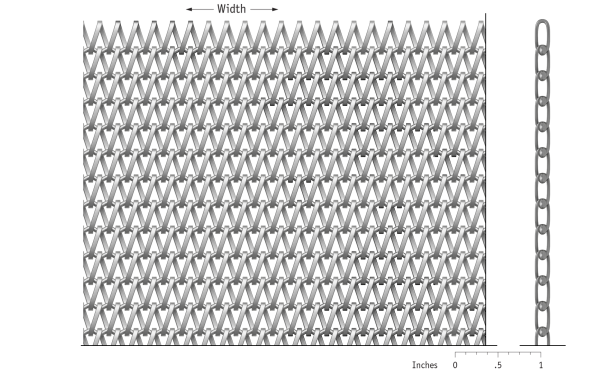GKDMETALFABRICS | Decorative Architectural Metal Mesh Panels | Helix 72