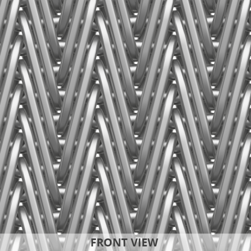 GKDMETALFABRICS | Herringbone 5 tightly woven decorative metal fabric