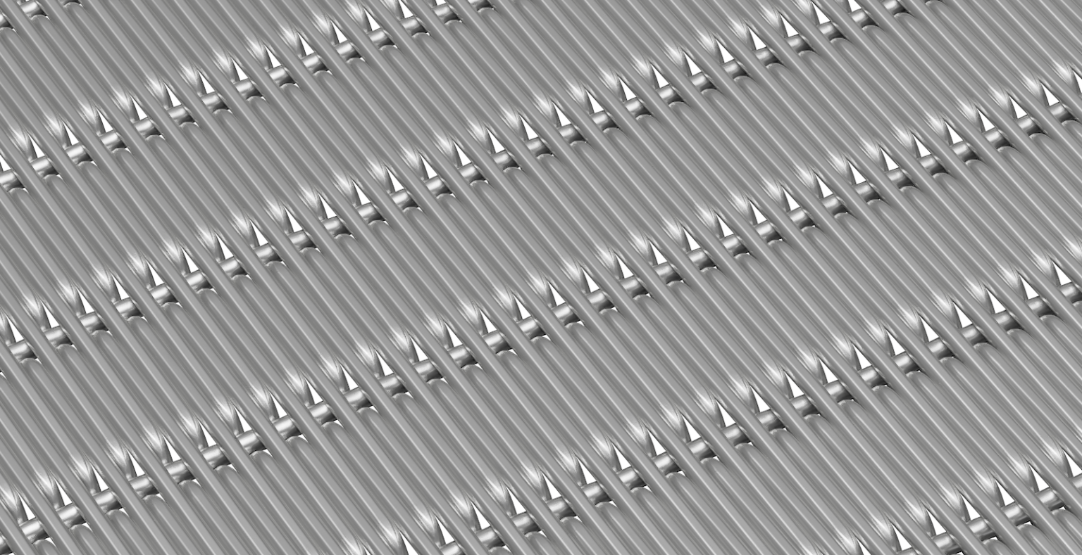 GKDMETALFABRICS | Omega style metal fabric from GKD