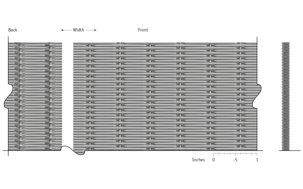 GKDMETALFABRICS | Omega style metal fabric from GKD