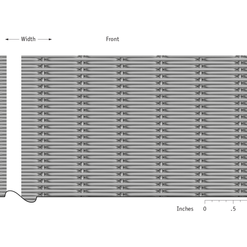 GKDMETALFABRICS | Omega style metal fabric from GKD