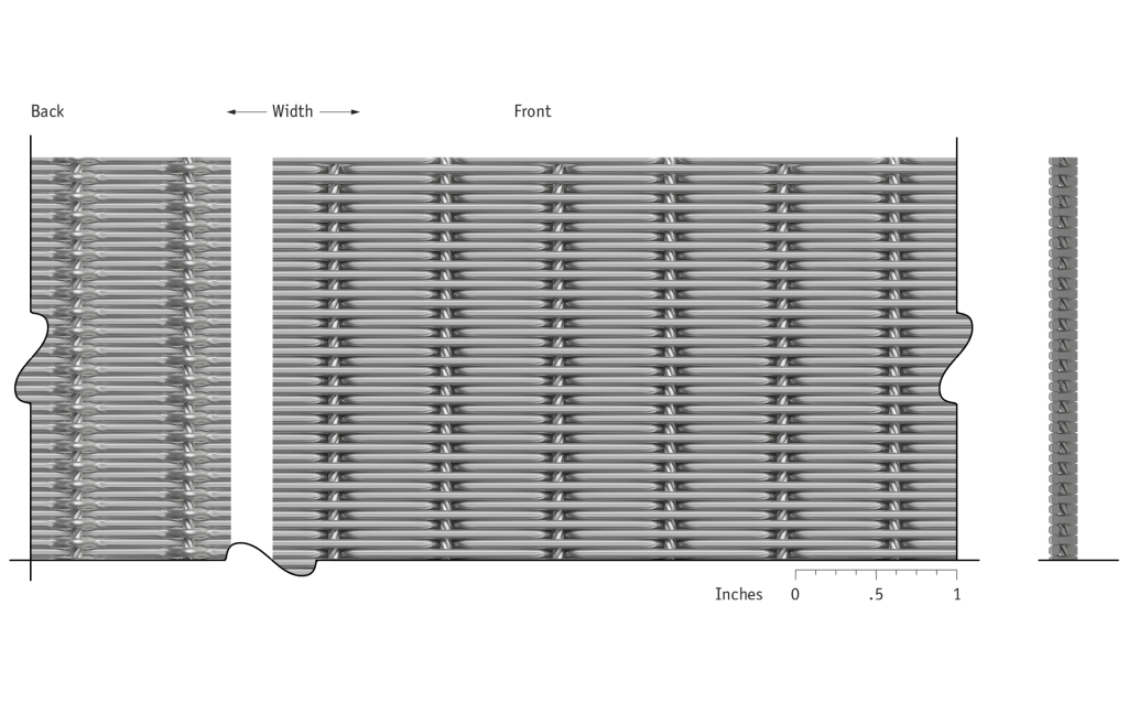 GKDMETALFABRICS | Decorative Architectural Mesh Panels | Omega 1500