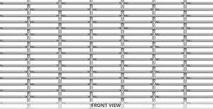 GKDMETALFABRICS | Omega 1520: stainless steel architectural metal fabric