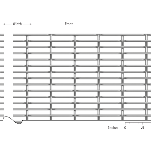 GKDMETALFABRICS | Omega 1520: stainless steel architectural metal fabric