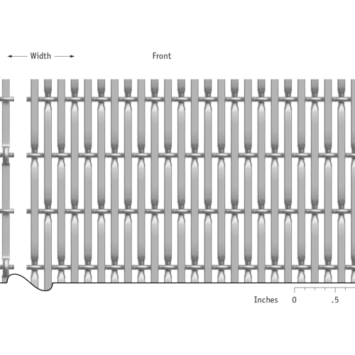 GKDMETALFABRICS | Omega 226 aluminum wire mesh for architectural ...